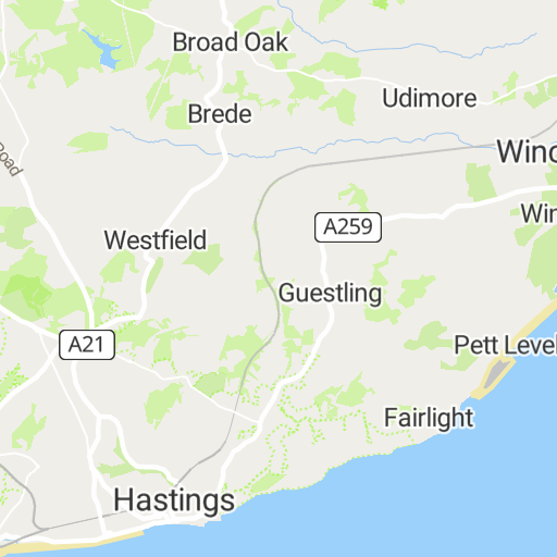 A21 Route Map : Scribble Maps