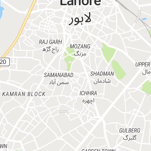 Lahore City Map & Bus Routes : Scribble Maps