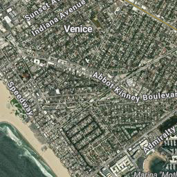 Venice Beach Map Santa Monica California Mappery Santa Monica