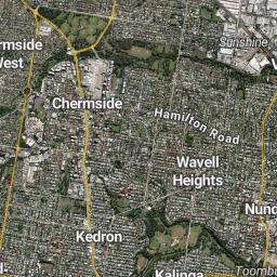 Location of Boondall Wetlands, Nudgee Beach and Brisbane Airport ...