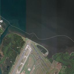 Location of Boondall Wetlands, Nudgee Beach and Brisbane Airport ...