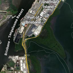 Location of Boondall Wetlands, Nudgee Beach and Brisbane Airport ...
