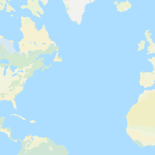 Blank North Atlantic Map